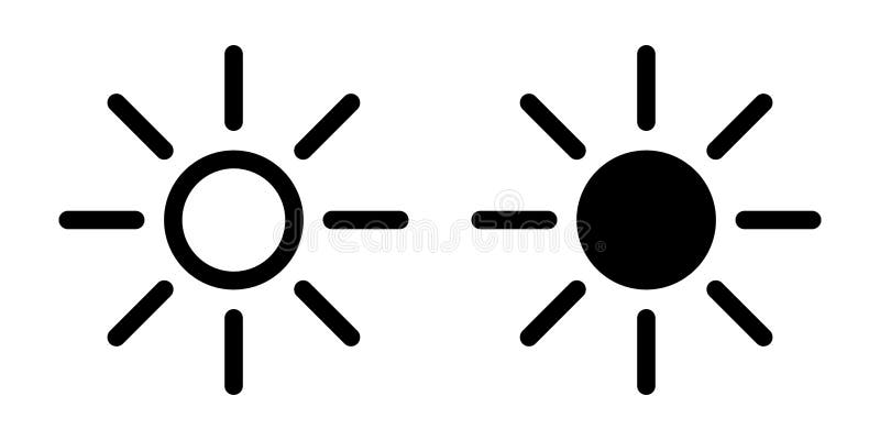 Sun icon, sun symbol. stock vector. Illustration of style - 323929799