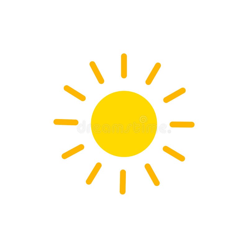 Sun Icon - Vector Stock Illustration Stock Illustration - Illustration ...