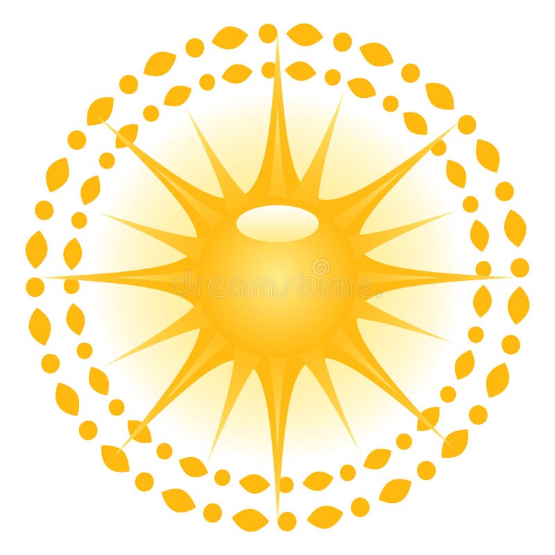 Sun stock vector. Illustration of bright, sign, sunbath - 7145357