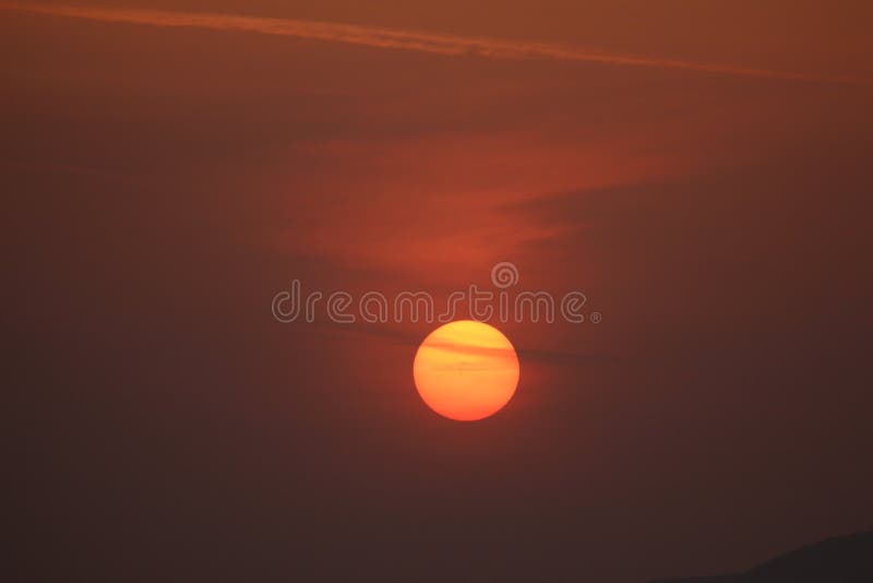 Sun4 stock image. Image of rising, sunrise, round, orange - 64590967