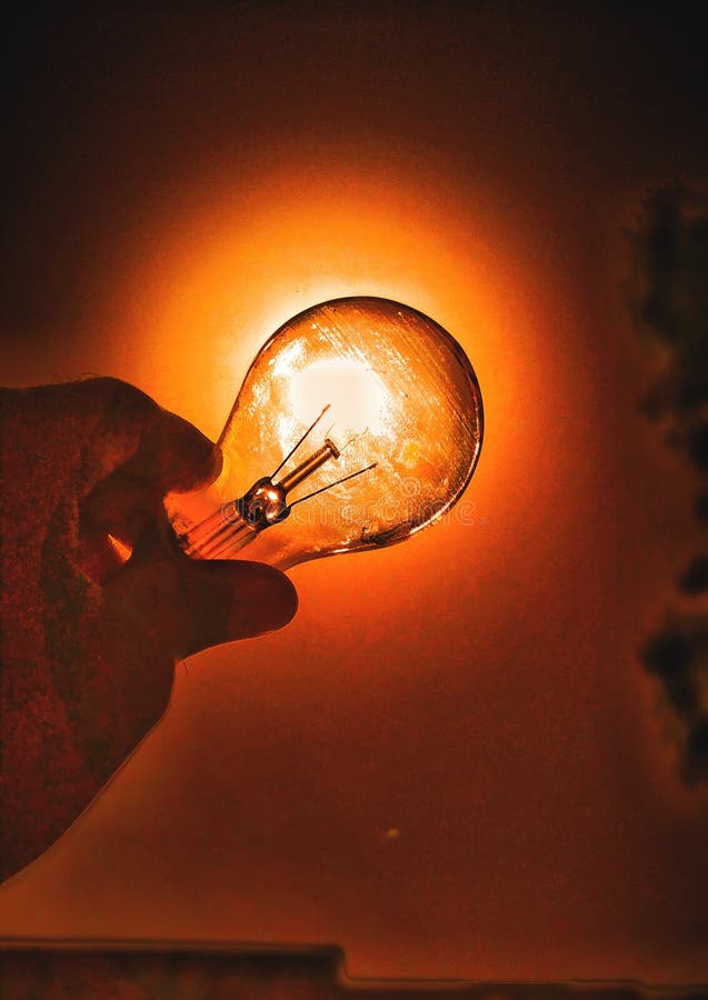 The Sun Inside a Bulb stock image. Image of beautiful - 215192617