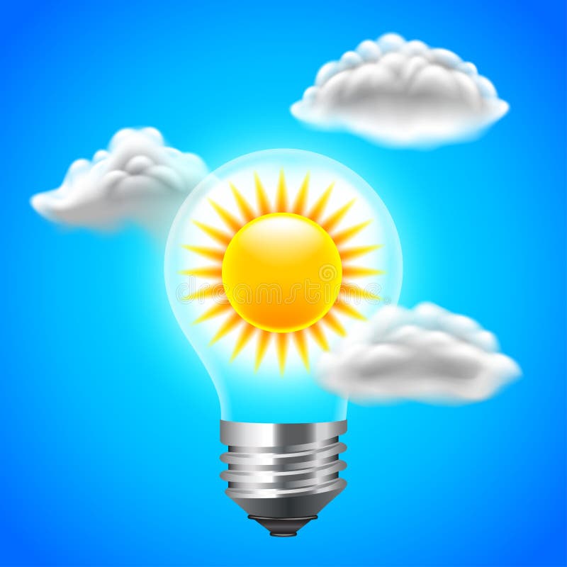Bulb Energy Light Isolated Icon Stock Vector - Illustration of ...