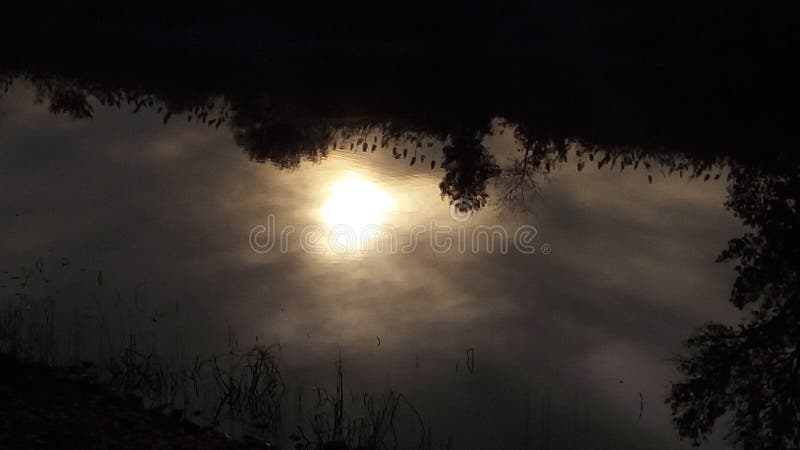 Sun inside stock image. Image of mare, water, night - 105612693