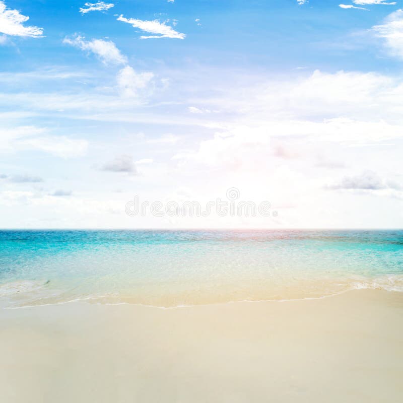 Sun and island beach stock photo. Image of blue, summer - 18173294