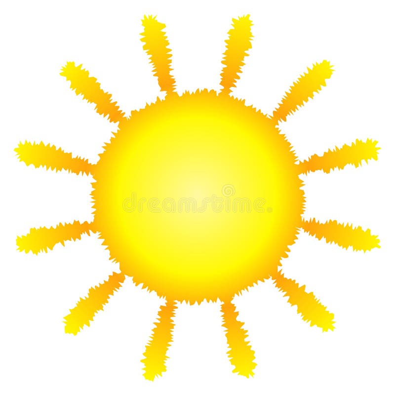 Fierce hot sun stock illustration. Illustration of weather - 450972
