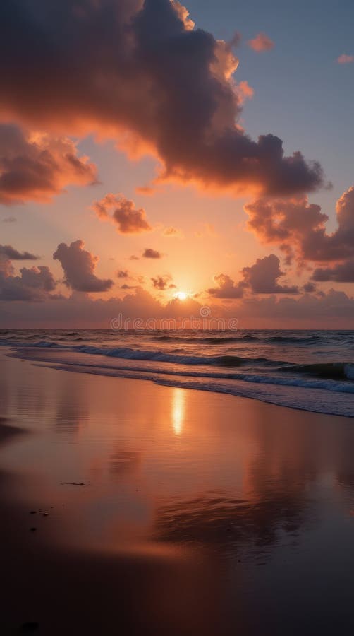 The Sun Just Below the Horizon, Illuminating the Final Moments of Dusk ...