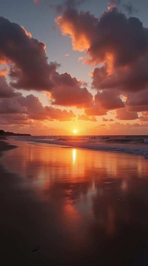 The Sun Just Below the Horizon, Illuminating the Final Moments of Dusk ...