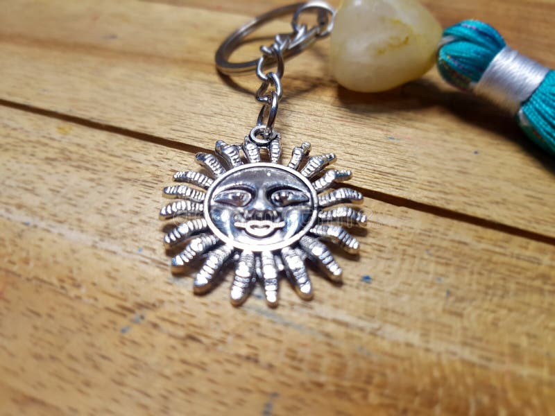 Sun keychain art stock photo. Image of necklace, locket - 201893036