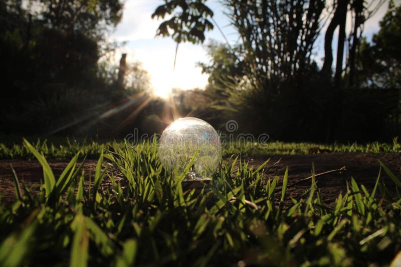 The sun and the lamp stock photo. Image of reflection - 174367128