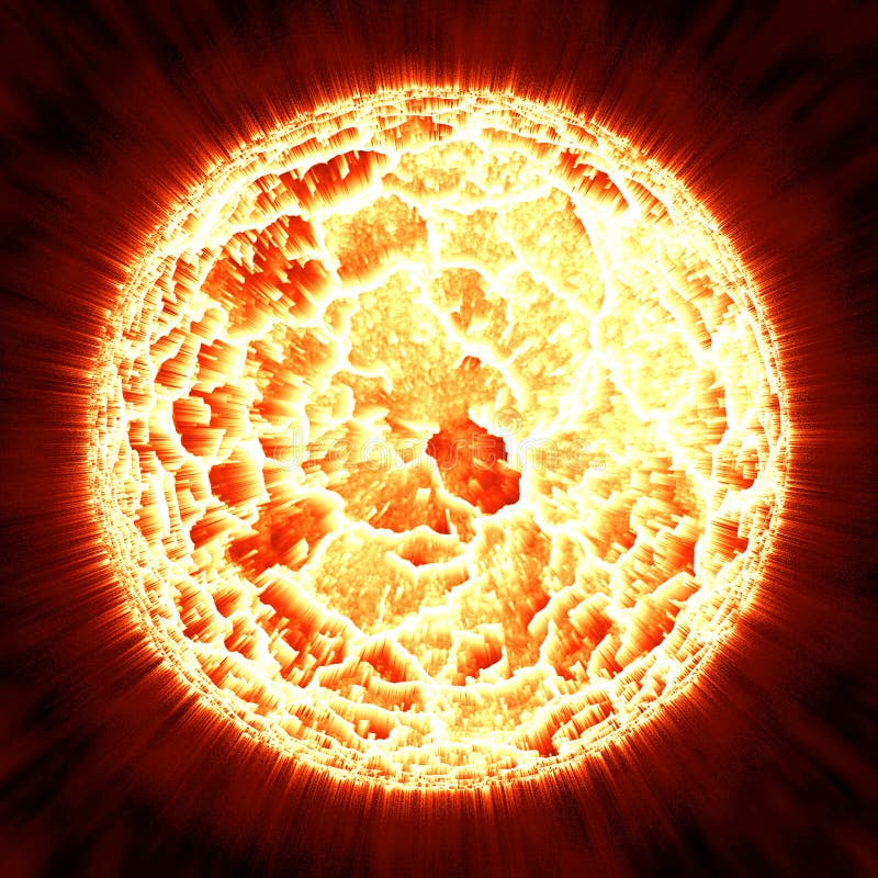 Planet Explode from Its Core Stock Illustration - Illustration of ...