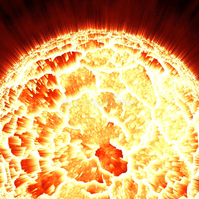 Planet Explode from Its Core Stock Illustration - Illustration of ...