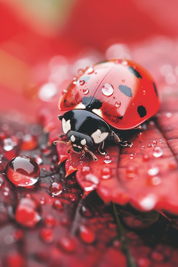 Sun on a Leaf Close-up and Dew Drops of Water Stock Image - Image of ...