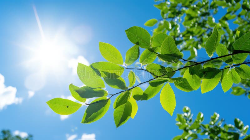 Sun leaf element stock illustration. Illustration of natural - 370455611