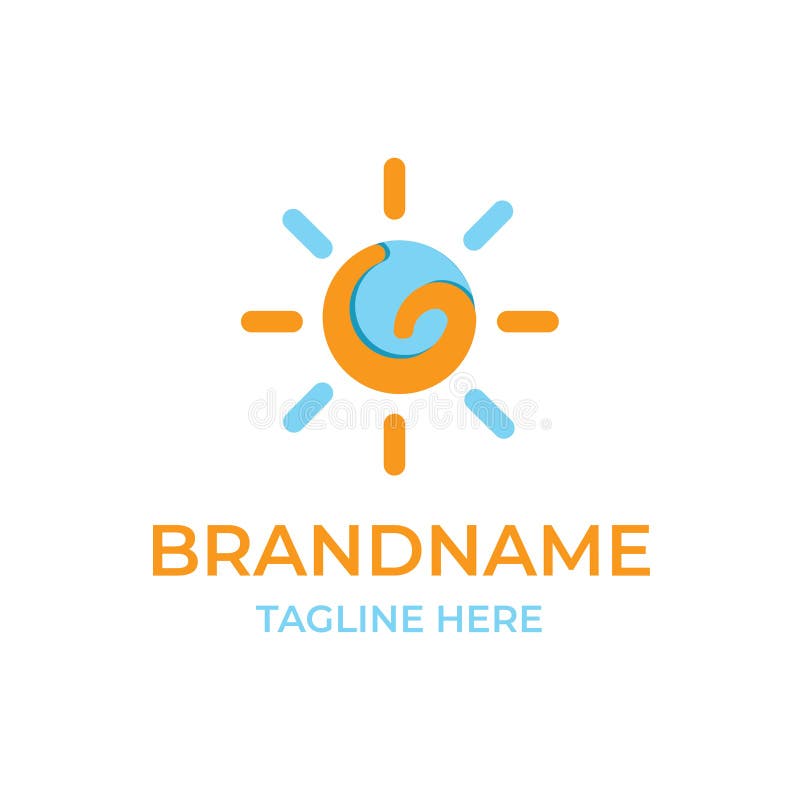 Sun Letter G Logo Icon stock illustration. Illustration of abstract ...