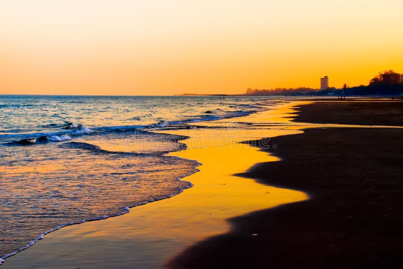 Sun light on the beach stock image. Image of sand, romantic - 29295489
