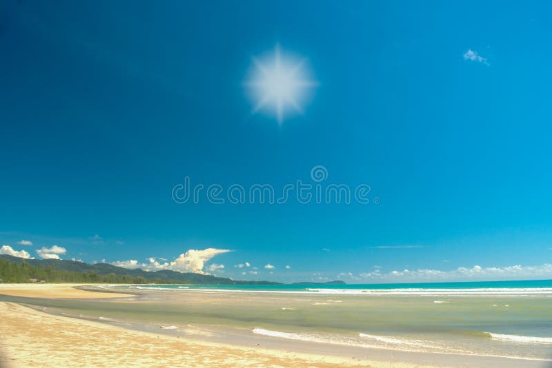Sun light at beach stock image. Image of sunny, beautiful - 81948103