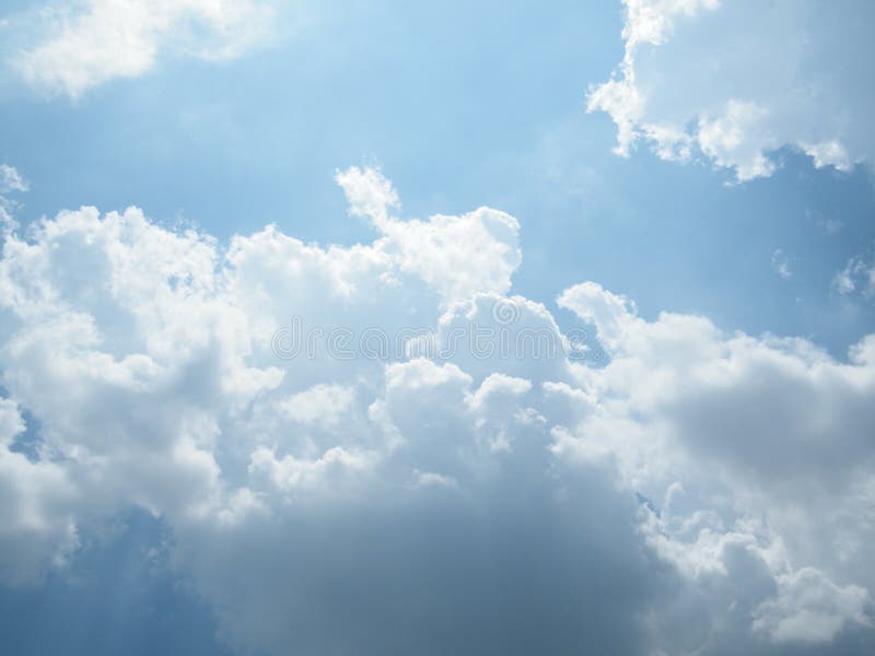 Sun light on blue sky stock photo. Image of summer, light - 90697884