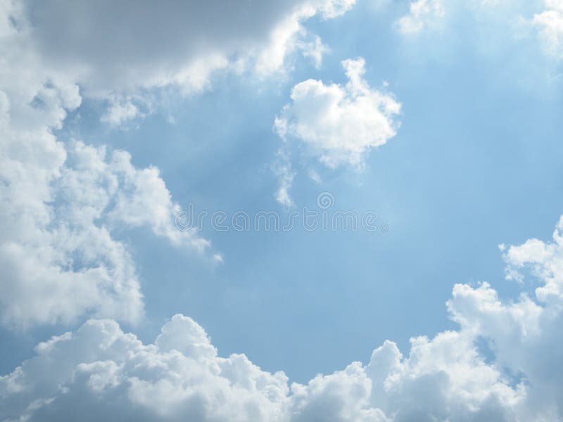 Sun light on blue sky stock image. Image of clouds, cloud - 90697947