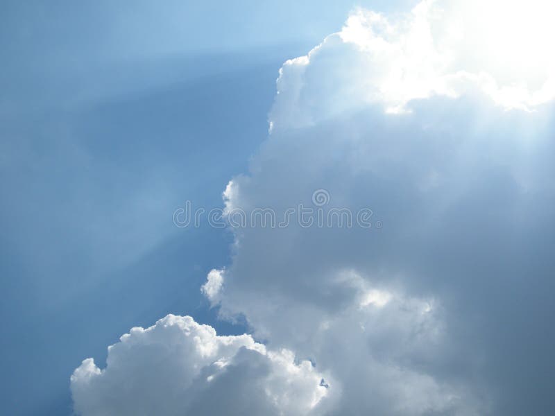 Sun light on blue sky stock photo. Image of clouds, summer - 90698076