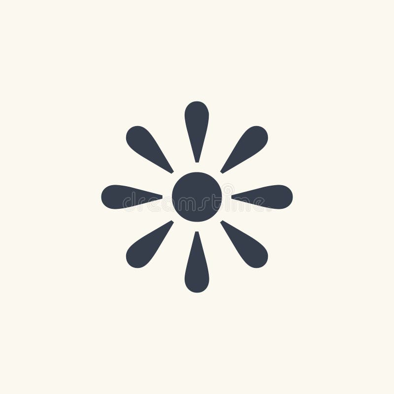 Sun Light Icon. Brightness Icon, Intensity Setting. Stock Vector ...