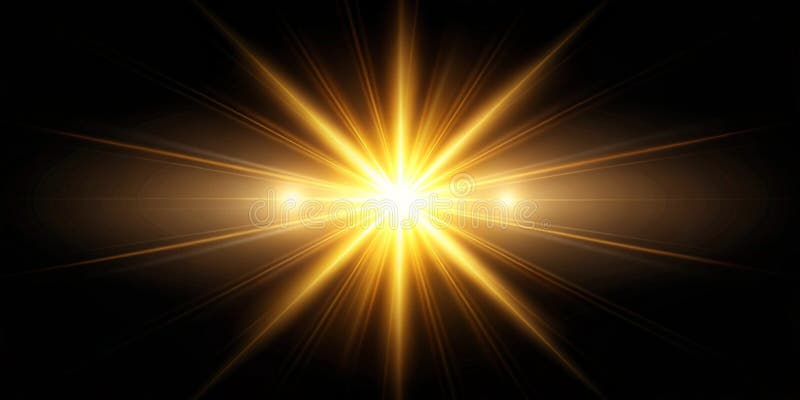 Sun Light Overlay on Dark Background Stock Illustration - Illustration ...