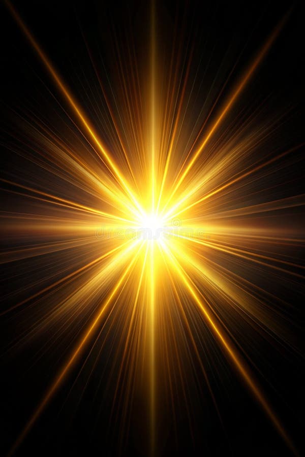 Sun Light Overlay. Sun Rays Overlay. Sun Rays Light Isolated on Black ...