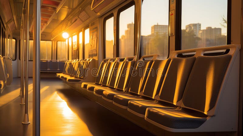 Sun light rail train stock illustration. Illustration of urban - 328666190