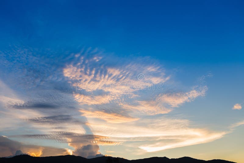 Sun Light and Shadow Rays in Evening Sky Stock Image - Image of season ...
