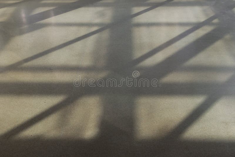 The Sun Light Shine in Empty Room Passed through Glass Window and Make ...