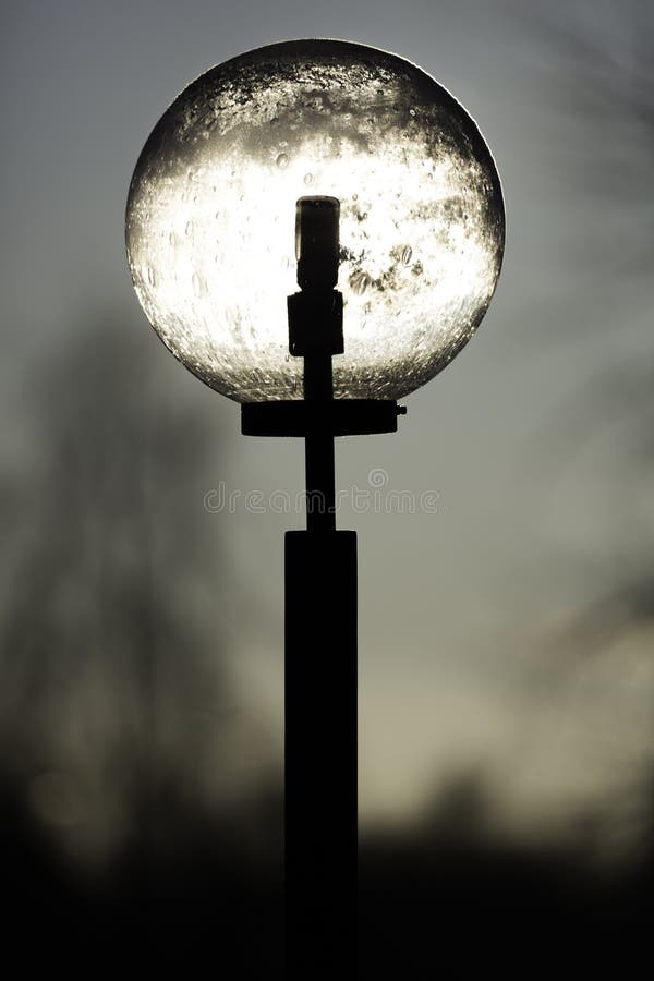 Sun Light Shining through Street Light Stock Photo - Image of street ...