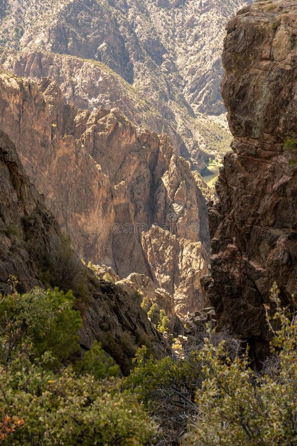 Sun Lights the Distant Wall at Warner Point Overlook Stock Photo ...