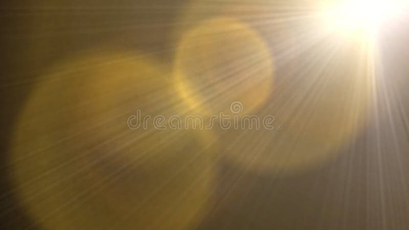 Sun Lights Rays Coming or Falling Down from Sun with Lens Flare Effect ...