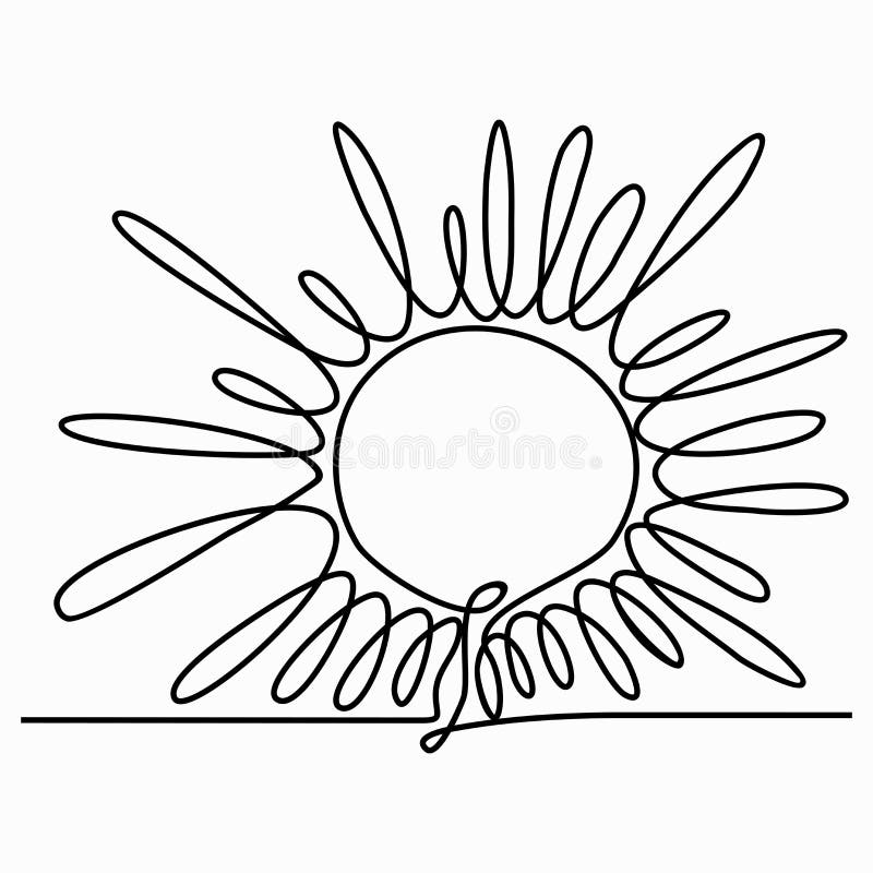 Continuous Line Drawing Heat Stock Illustrations – 321 Continuous Line ...