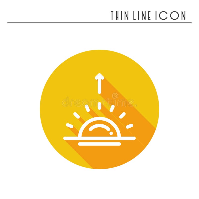 Time of the Day Simple Icons Set. Sunrise, Sun, Sunshine Stock Vector ...