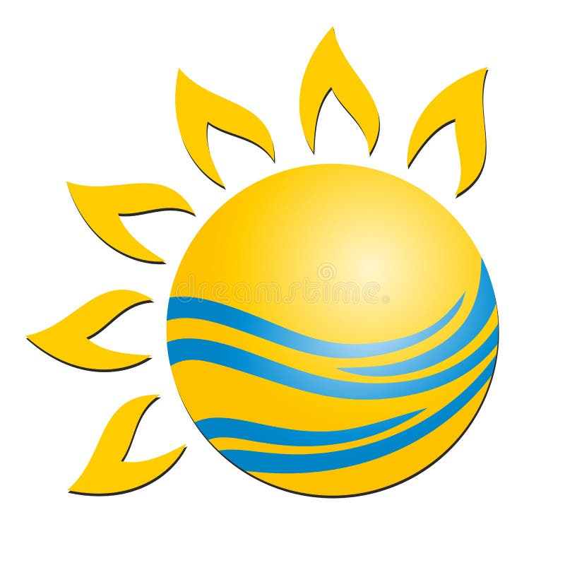Sun logo stock vector. Illustration of natural, emblem - 50949827