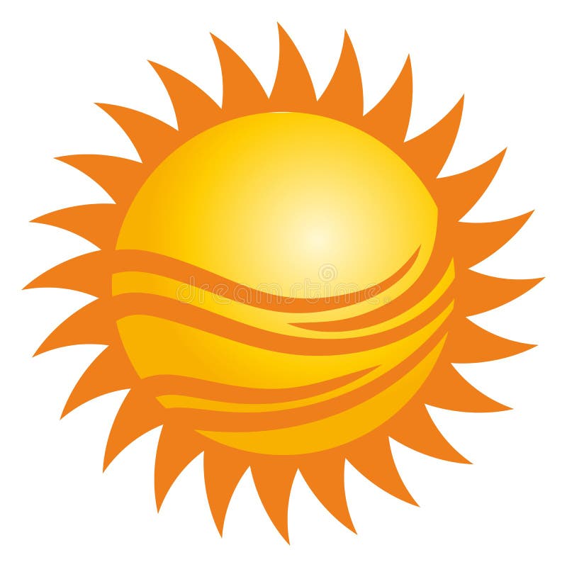 Sun logo stock vector. Illustration of flash, wave, bright - 50949833