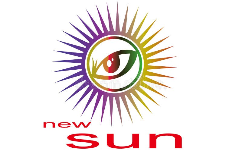 Sun Logo.. Bright Sun. Morning Sun.the Sun Has Set Stock Illustration ...