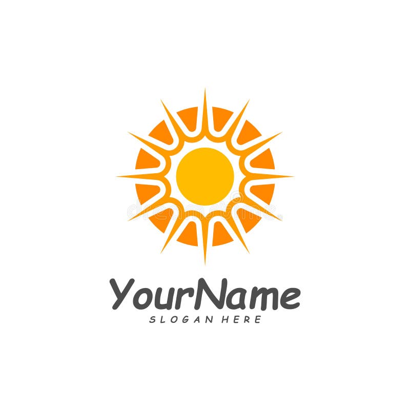 Sun Logo Design Template, Creative Sun Logo Vector, Simple Icon Symbol ...