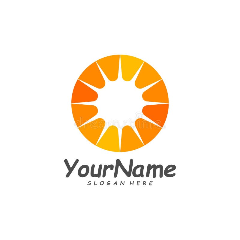 Sun Logo Design Template, Creative Sun Logo Vector, Simple Icon Symbol ...