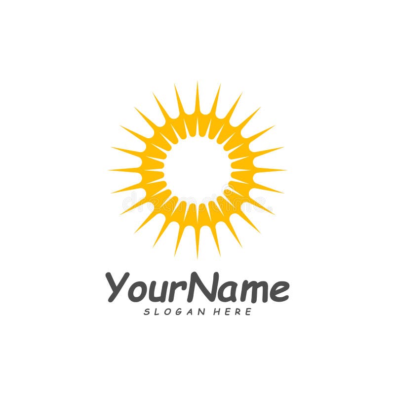 Sun Logo Design Template, Creative Sun Logo Vector, Simple Icon Symbol ...