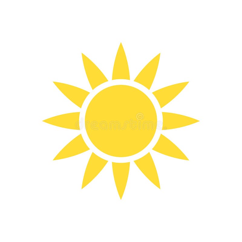 Sun Logo Design Template. Sun Icon. Yellow Sun Logotype Stock Vector ...