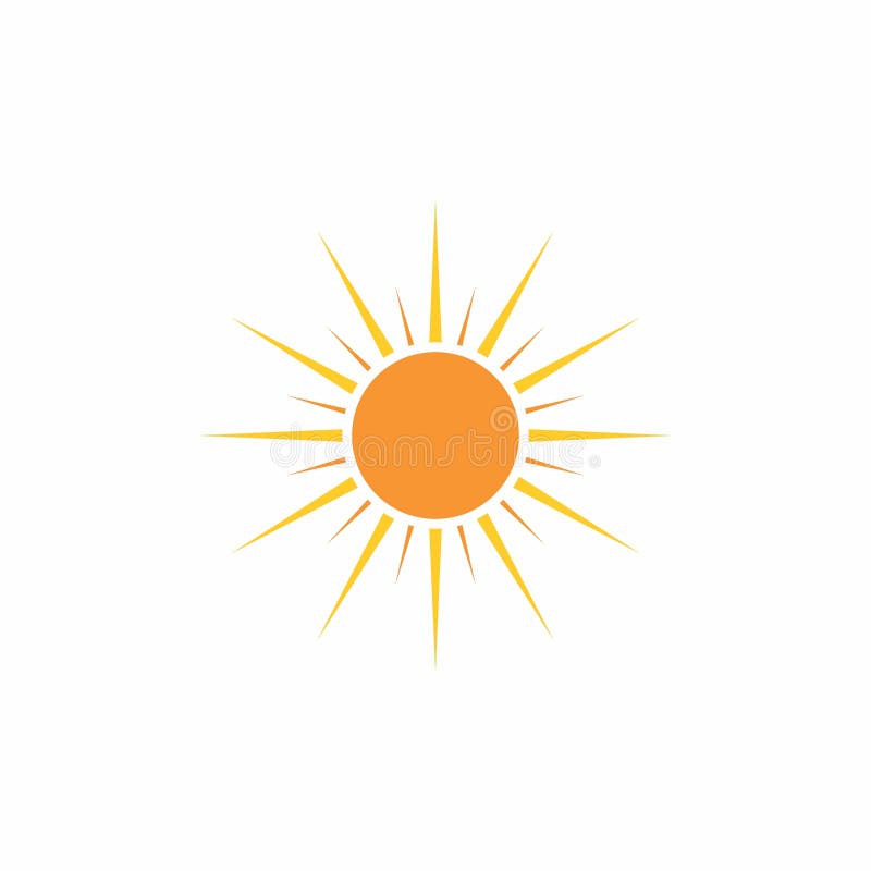 Sun Logo Design Vector Illustration. Sun Icon Vector Stock Vector ...