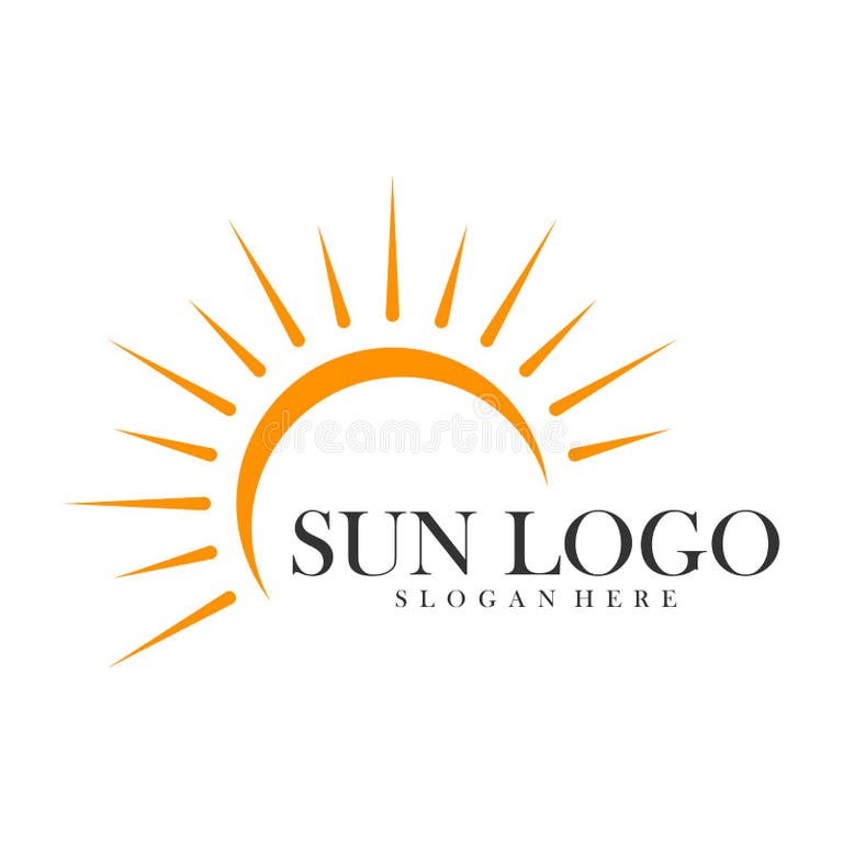 Sun Logo Design Vector Template, Icon Symbol, Illustration Stock Vector ...