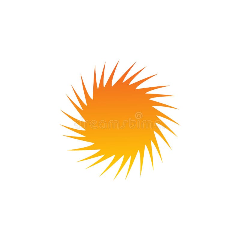 Sun Logo Design Vector Template Stock Vector - Illustration of modern ...
