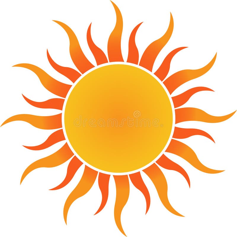 Sun Logo Digital File Company Monogram Symbol Icon Stock Illustration ...