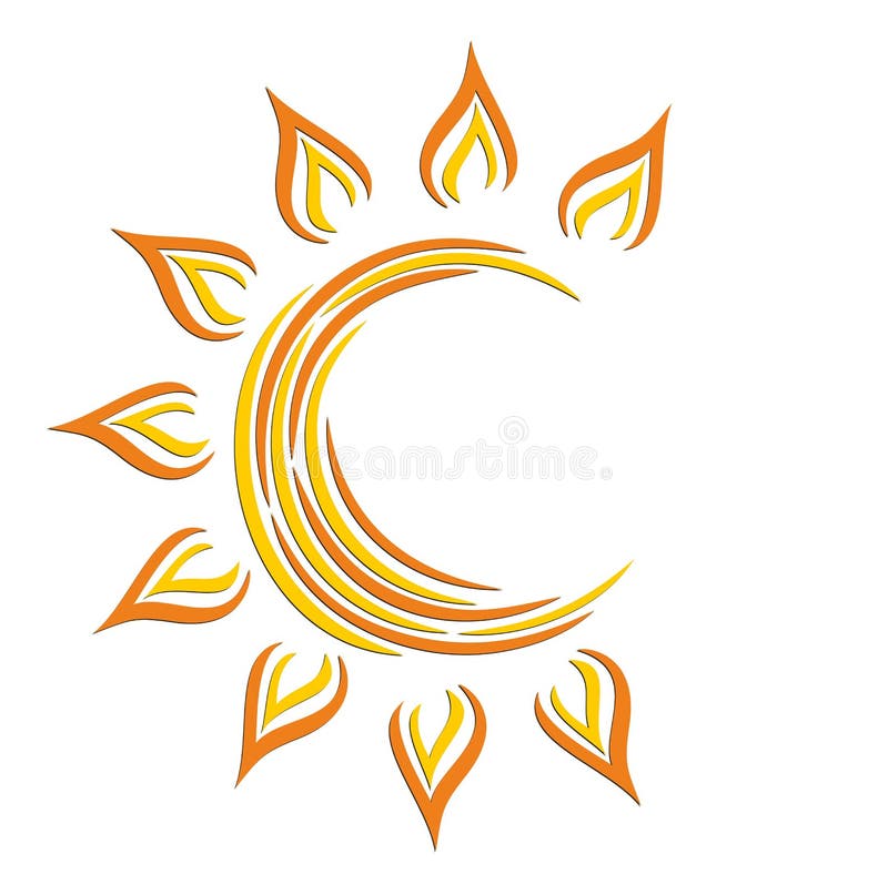 Sun Logo. stock vector. Illustration of sunlight, summer - 54475875