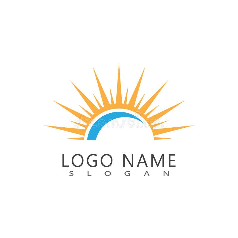 Sun Logo Vector Template Symbol Design Stock Vector - Illustration of ...