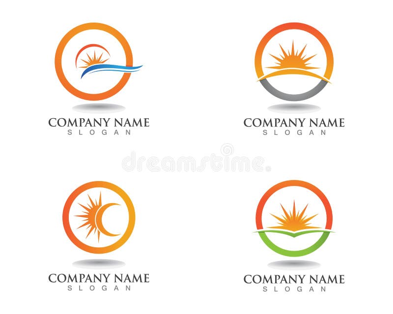 Sun logos symbols template stock vector. Illustration of star - 118224913