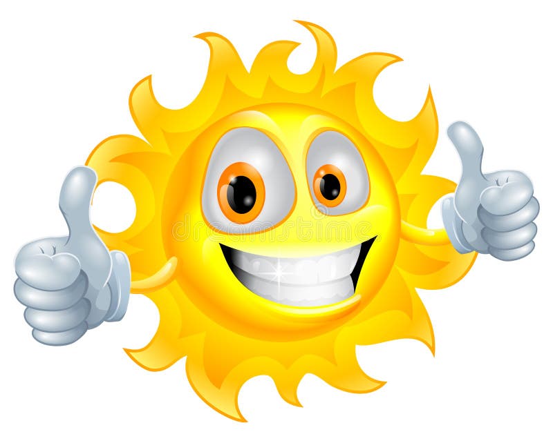 Sun man cartoon character stock vector. Illustration of holidays - 23753834