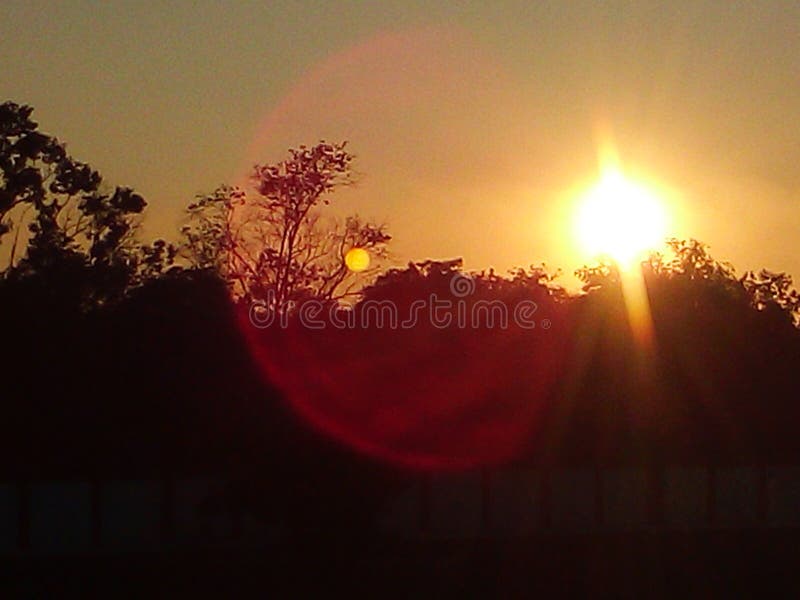 Sun in Middle of the Day Looking Breathtaking Stock Photo - Image of ...